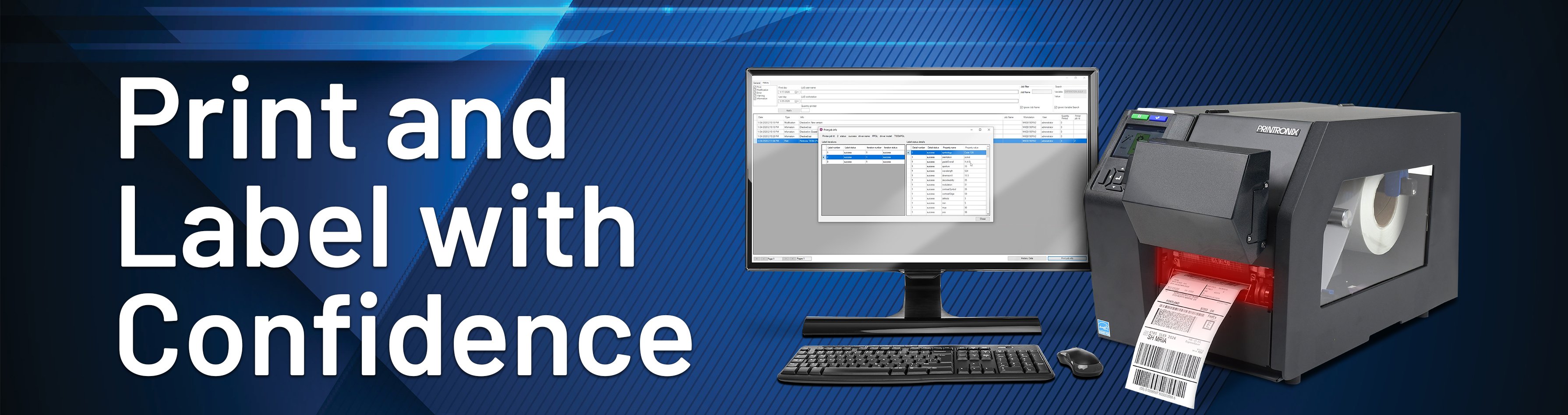 Printronix Auto ID T8000 ODV-2D Powered by TEKLYNX Label Archive